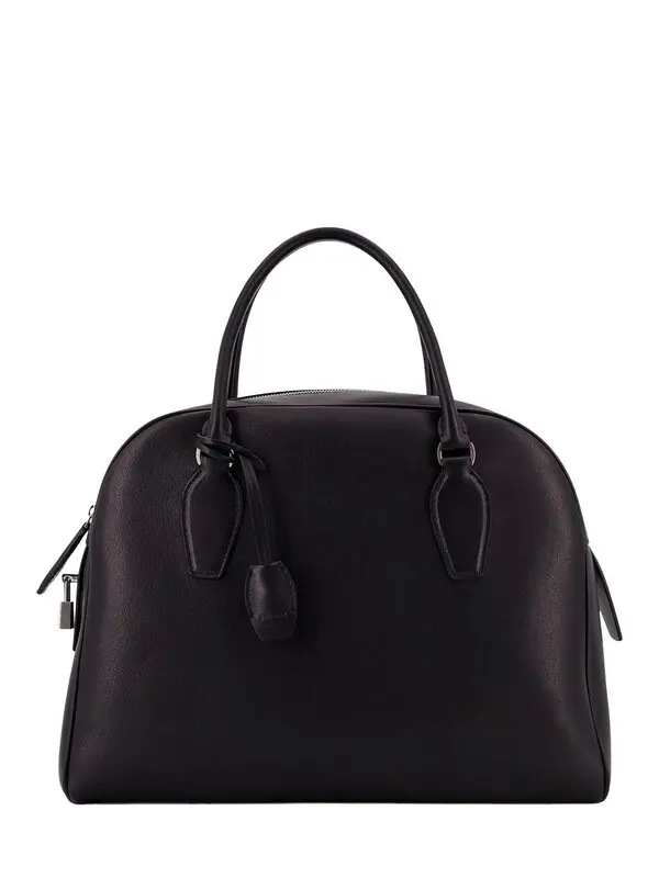THE ROW India 12.00 Leather Handbag - Black
