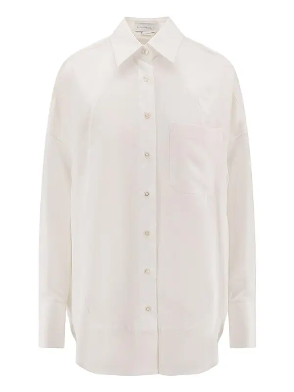 Stella McCartney Oversized Satin Shirt - White