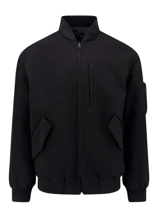 HEVO Castro Cotton Bomber Jacket - Black