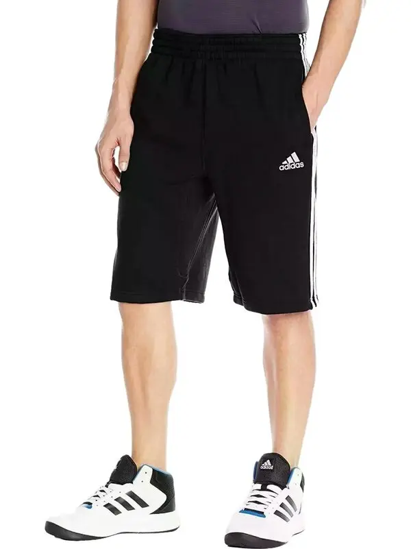 Adidas Three-stripe Shorts - Black