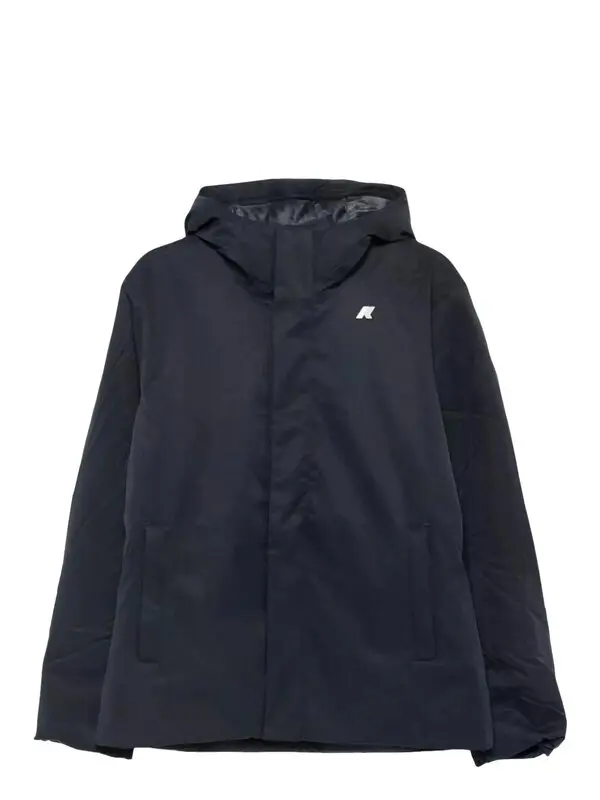 K-WAY Hooded Padded Jacket - Black