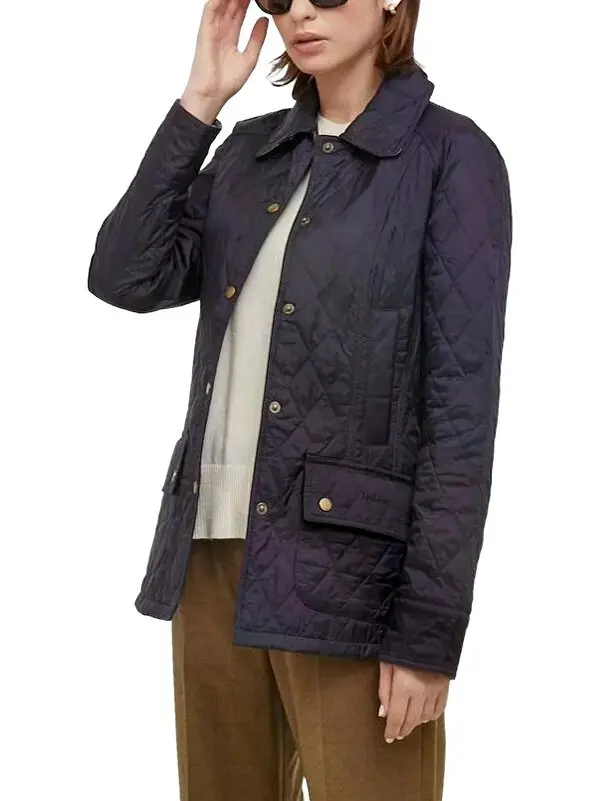 Barbour Quilted Diamond-pattern Jacket - Blue