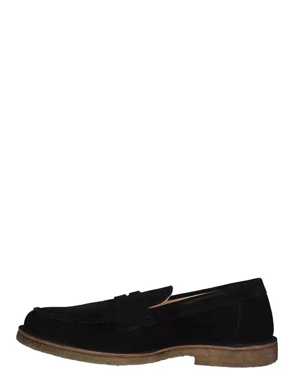 ASTORFLEX Suede Penny-strap Loafers - Black