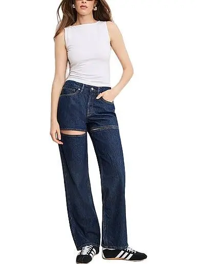 Victoria's Secret Good American 90s Relaxed Jeans - Blue