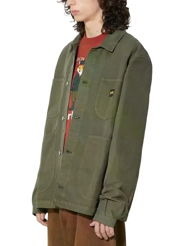 STAN RAY Coverall Double-pocket Button-front Jacket - Green