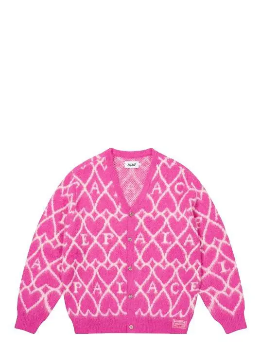PALACE Hairy Heart Knit - Pink