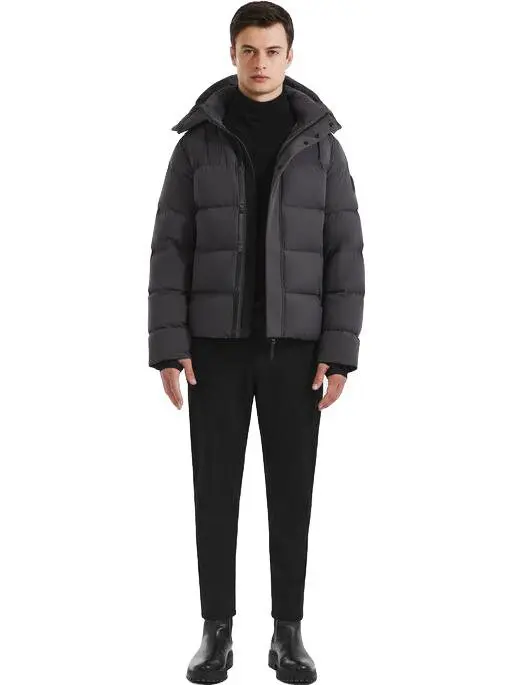 Rudsak Waist-length Puffer Jacket - Black / White / Pink / Gray