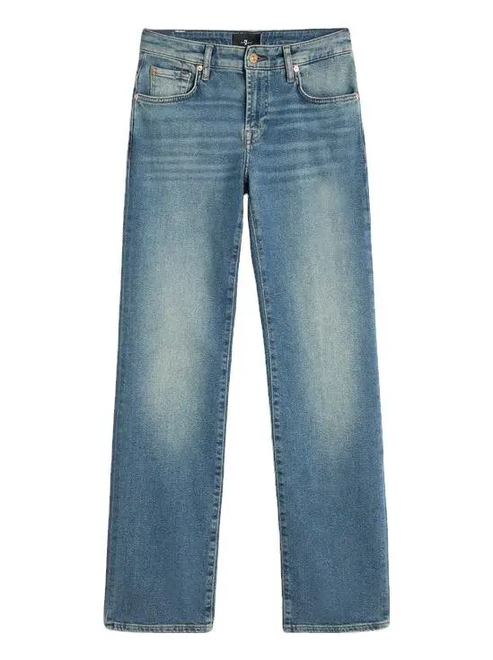 7 For All Mankind Luxe Vintage Calie Straight Jeans - Denim