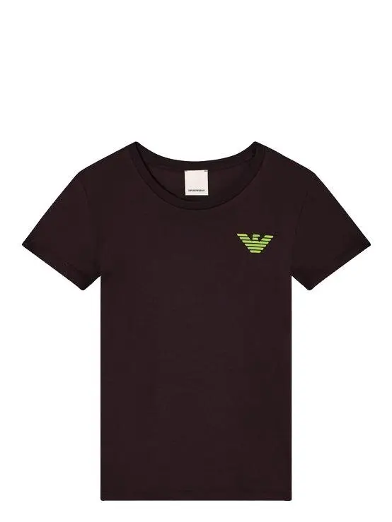 Emporio Armani New York Capsule Collection Jersey T-shirt With Print - Brown