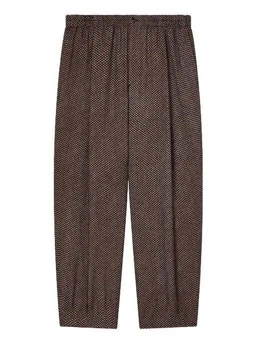Giorgio Armani Printed Viscose Trousers - Natural