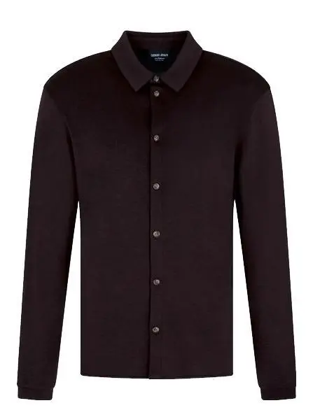 Giorgio Armani Pure Cashmere Interlock Shirt - Natural