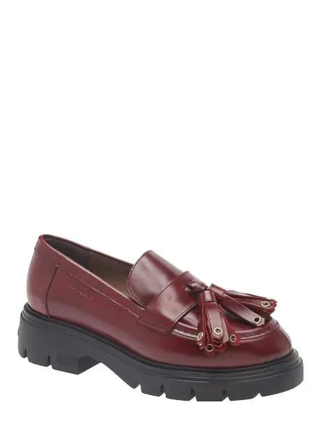 WONDERS Tassel Platform Loafer - Oregon Vino