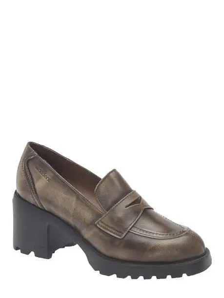 WONDERS Loafer Pump With Lug Sole - Asport Taupe