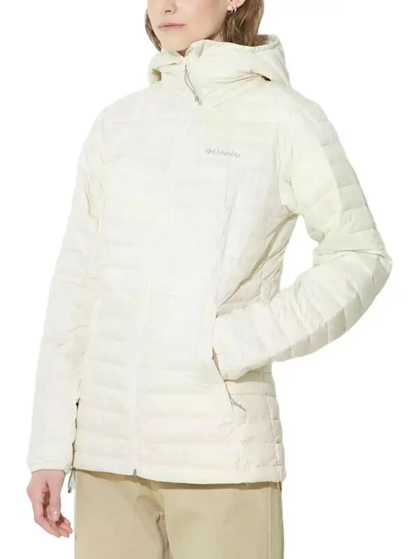 Columbia Quilted Zip-up Hooded Jacket - White
