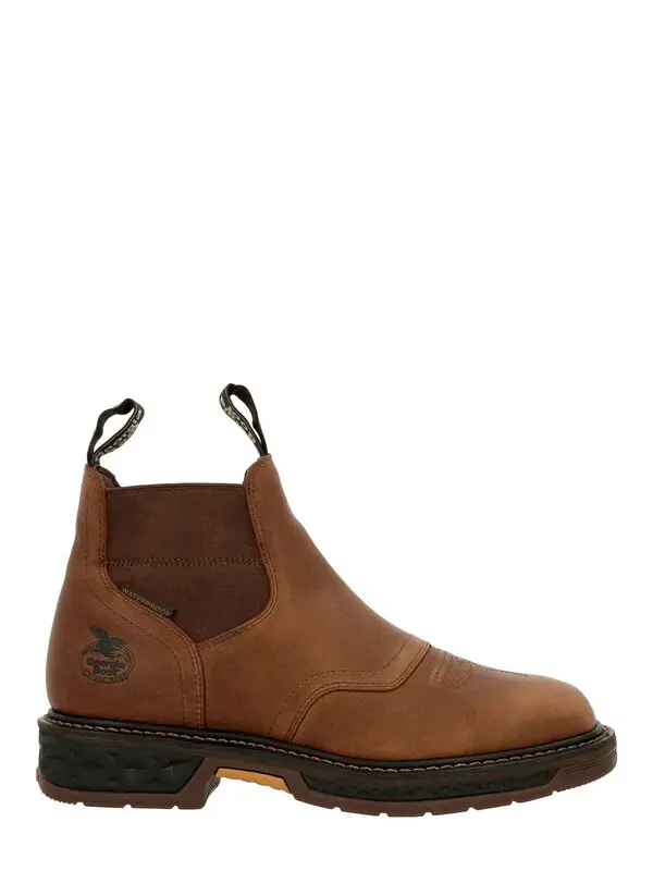 GEORGIA BOOT Carbo-tec Lt Chelsea Work Boots - Brown