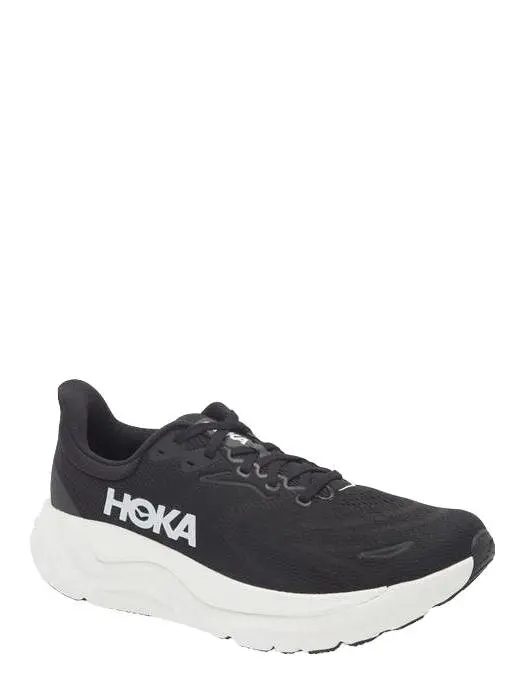 Hoka Arahi Running Shoe - Black/white