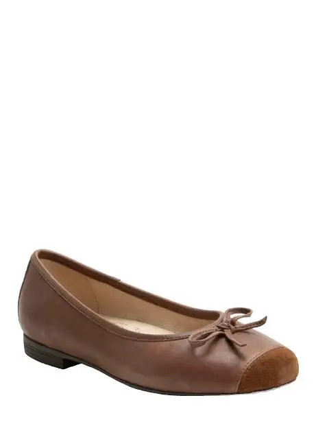 ALEGRIA BY PG LITE Talya Cap Toe Ballet Flat - Gingerbread