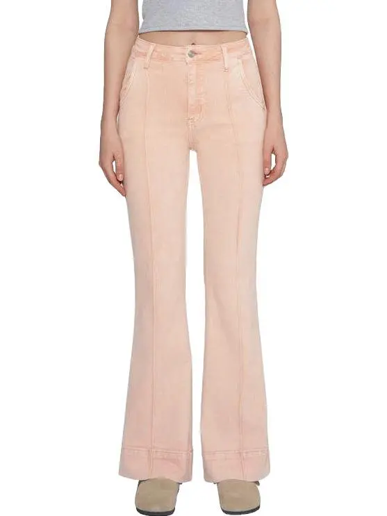 BAYEAS High-rise Flare Jeans - Pink