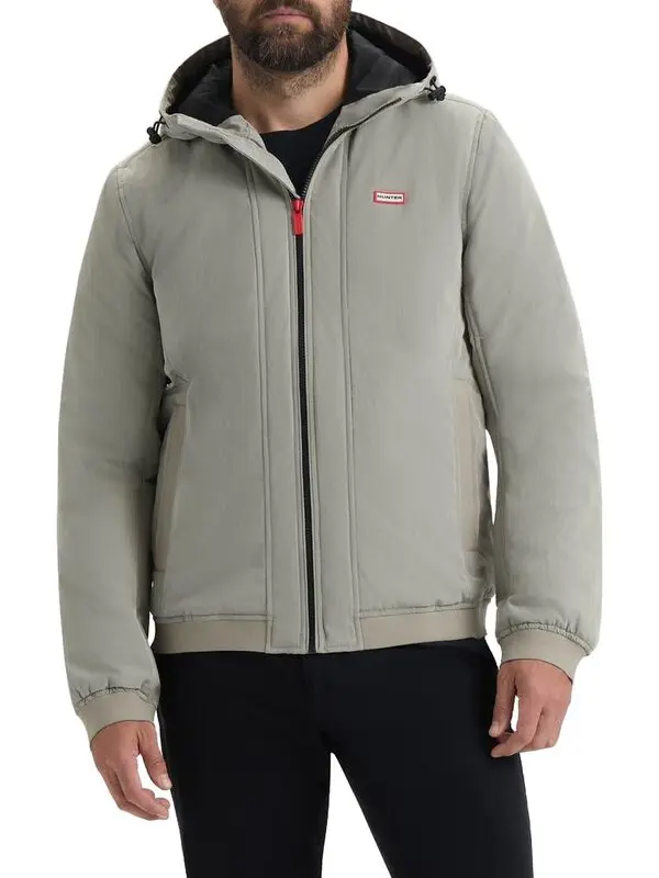 Hunter Horley Hooded Water Resistant Ripstop Jacket - Dried Sage
