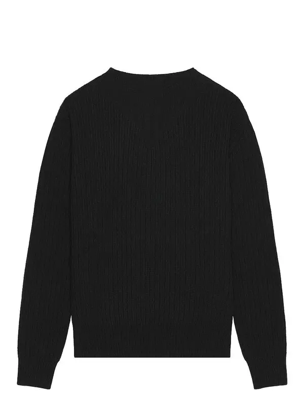 Rick Owens Fisherman Round Neck Sweater - Black