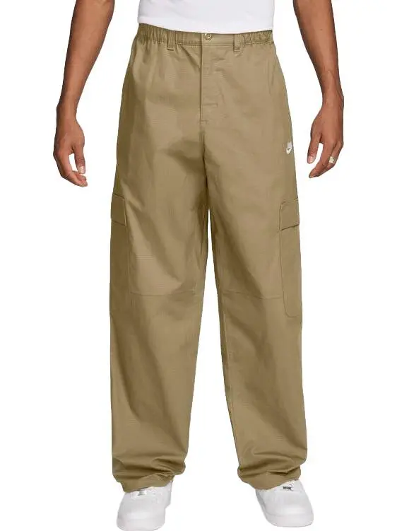 Nike Sportswear Club Stretch Cotton Ripstop Cargo Pants - Parachute Beige/white