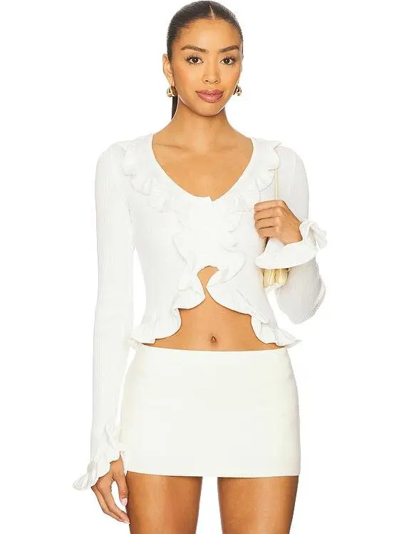 MORE TO COME Renee Cardigan Top - Ivory