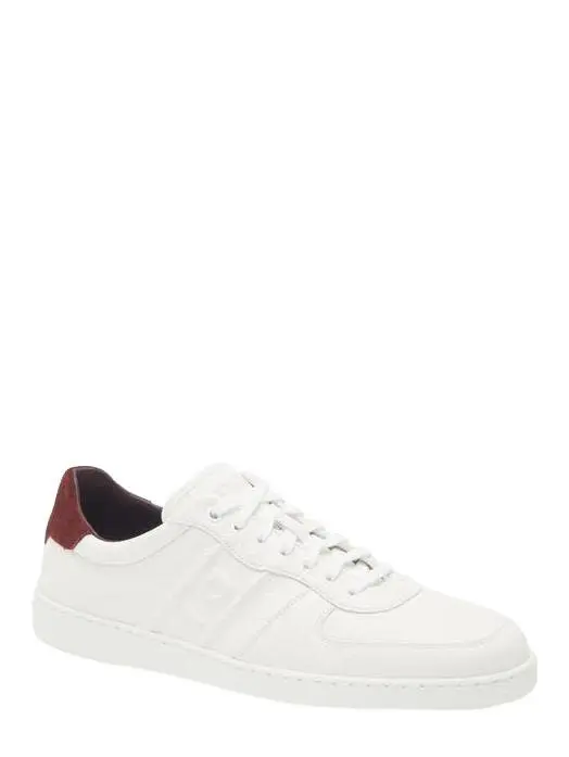 FERRAGAMO Adam Low Top Sneaker - Bianco Ottico Cordovan