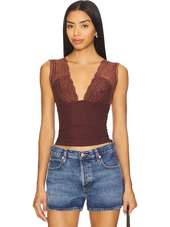 Free People Power Play Cami - Bittersweet