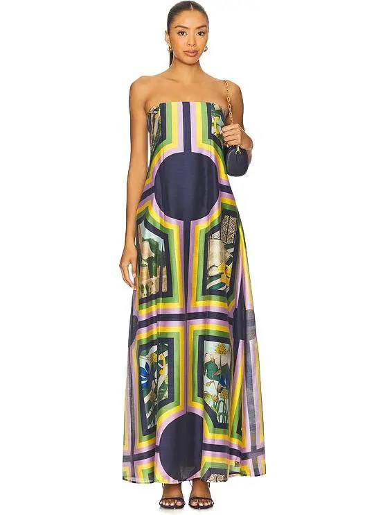 MUMA WORLD Looking Glass Ursa Maxi Dress - Garden