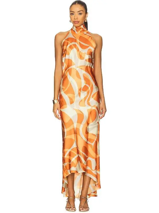 Misa Fiore Dress - Abstract Summer Shade