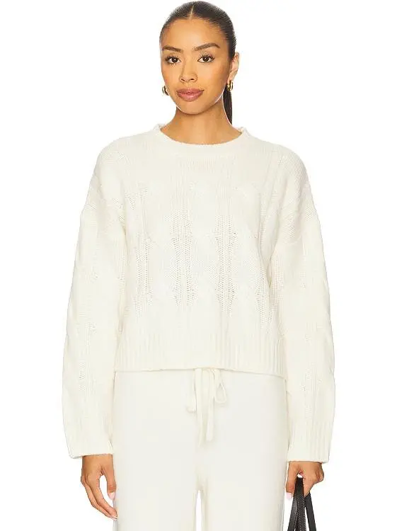 Sablyn Tristan Crewneck Pullover - Gardenia