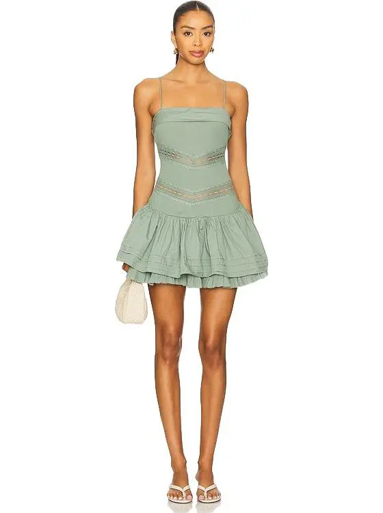 Free People Bliss Beauty Mini Dress - Lily Pad