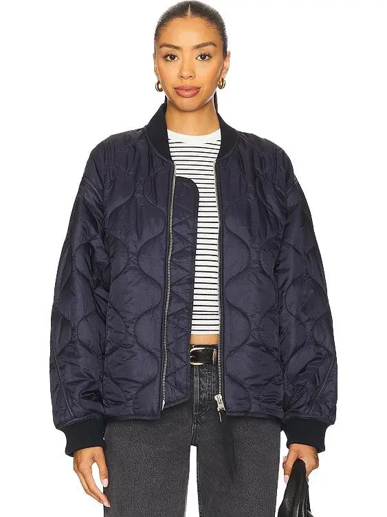 AGOLDE Isla Quilted Jacket - Ink