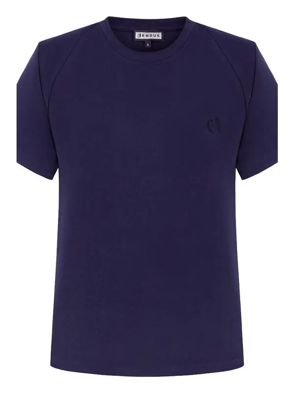 JENDUE J Logo Oversize T-shirt - Purple