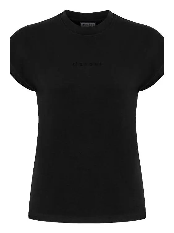 JENDUE Oversized Basic T-shirt - Black