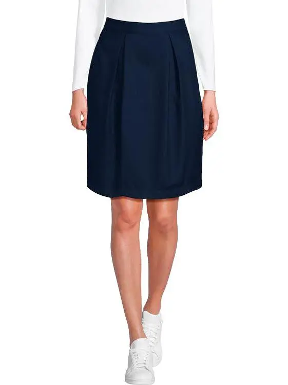 LANDS' END Pleated Skort - Academic Classic Navy