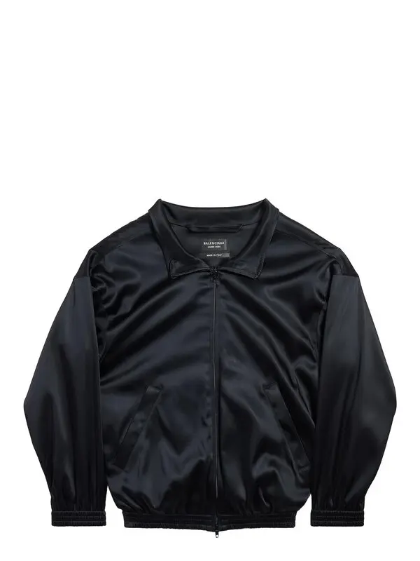 Balenciaga Off-shoulder Tracksuit Jacket - Black