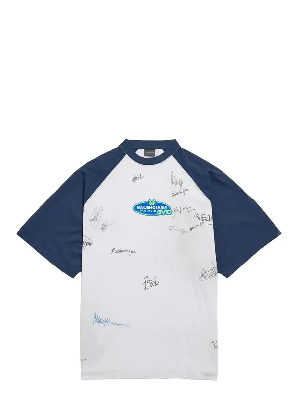 Balenciaga Banana Raglan Oversized T-shirt - White