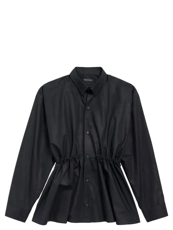 Balenciaga Hourglass Shirt Dress - Black