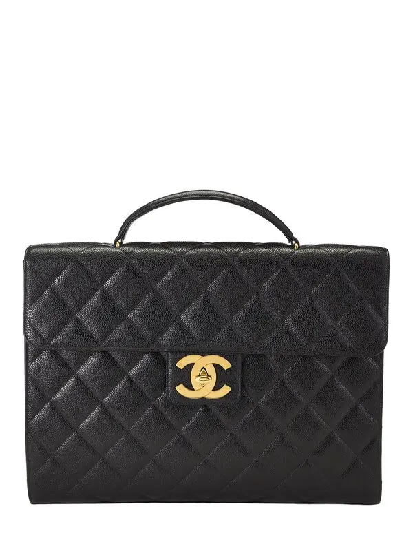 Chanel Caviar Briefcase - Black