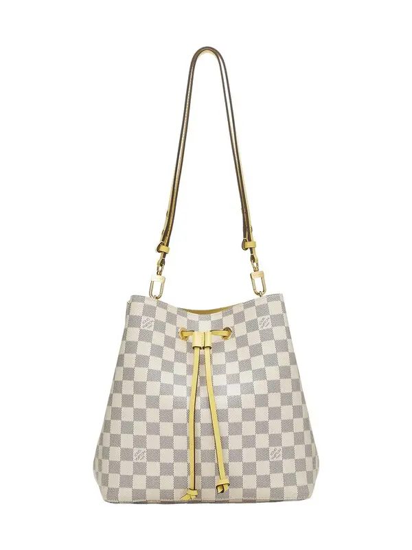 LOUIS VUITTON Damier Azur Neo Noé Bucket Bag - Yellow