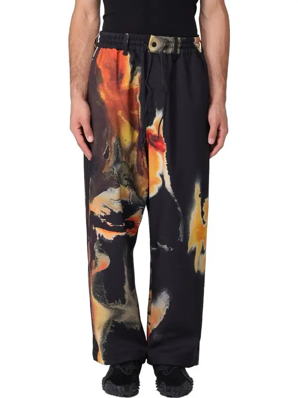 Y3 Printed Pants - Black