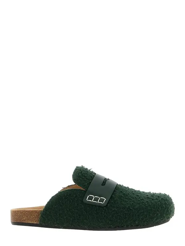 JW Anderson Embellished Mules - Green