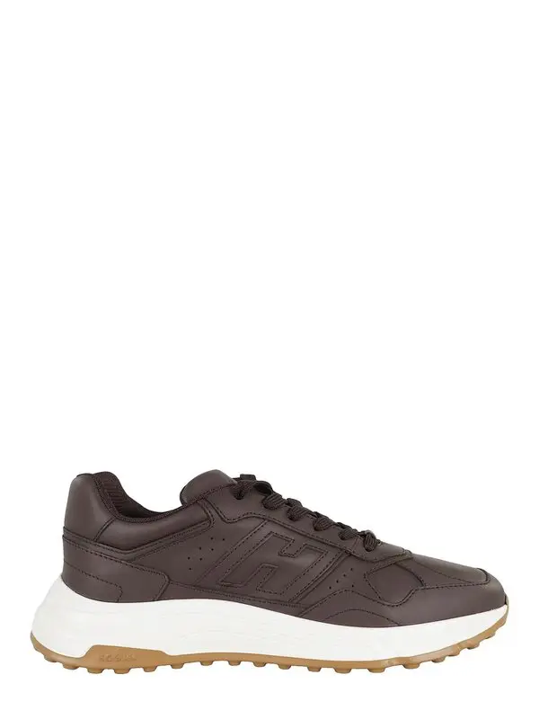 Hogan Lace Up Sneakers - Brown