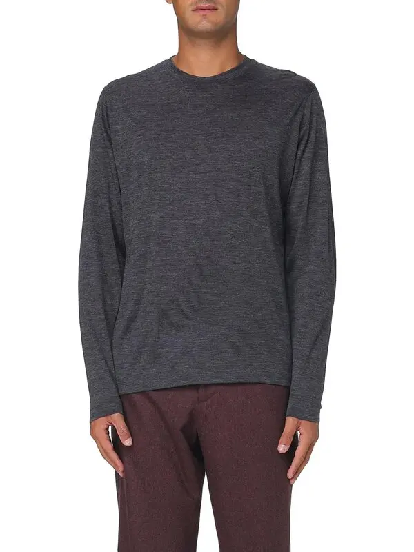 ZANONE Crew Neck Long Sleeve Pullover - Grey