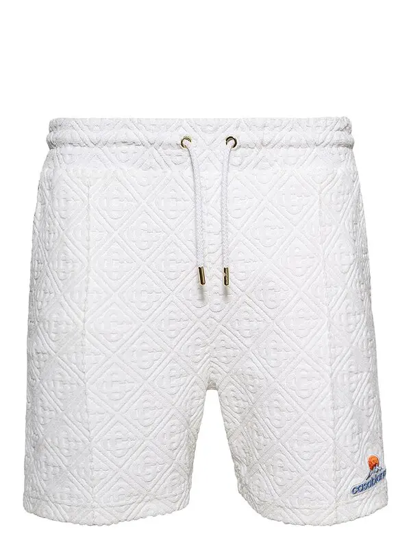 Casablanca Towelling Shorts - White