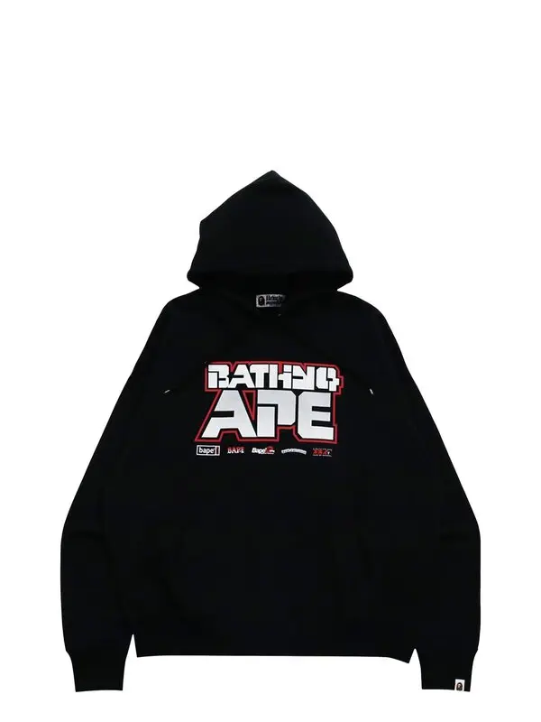 A BATHING APE Graphic #1 Loose Fit Pullover Hoodie - Black