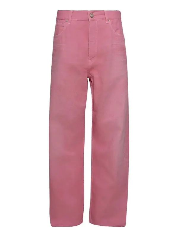 Balenciaga Loose Denim Jeans - Pink