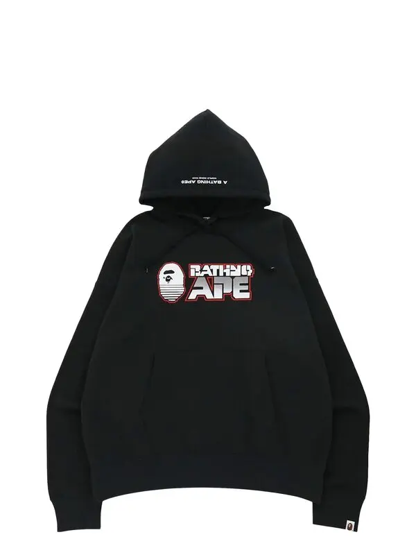A BATHING APE Loose Fit Pullover Hoodie - Black
