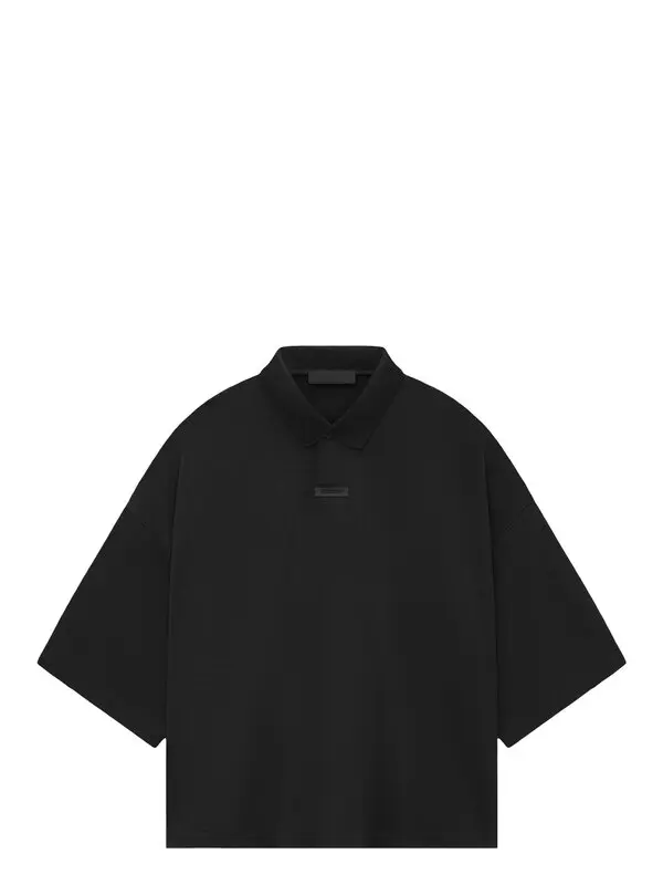 Fear Of God Pique Cropped Polo - Black